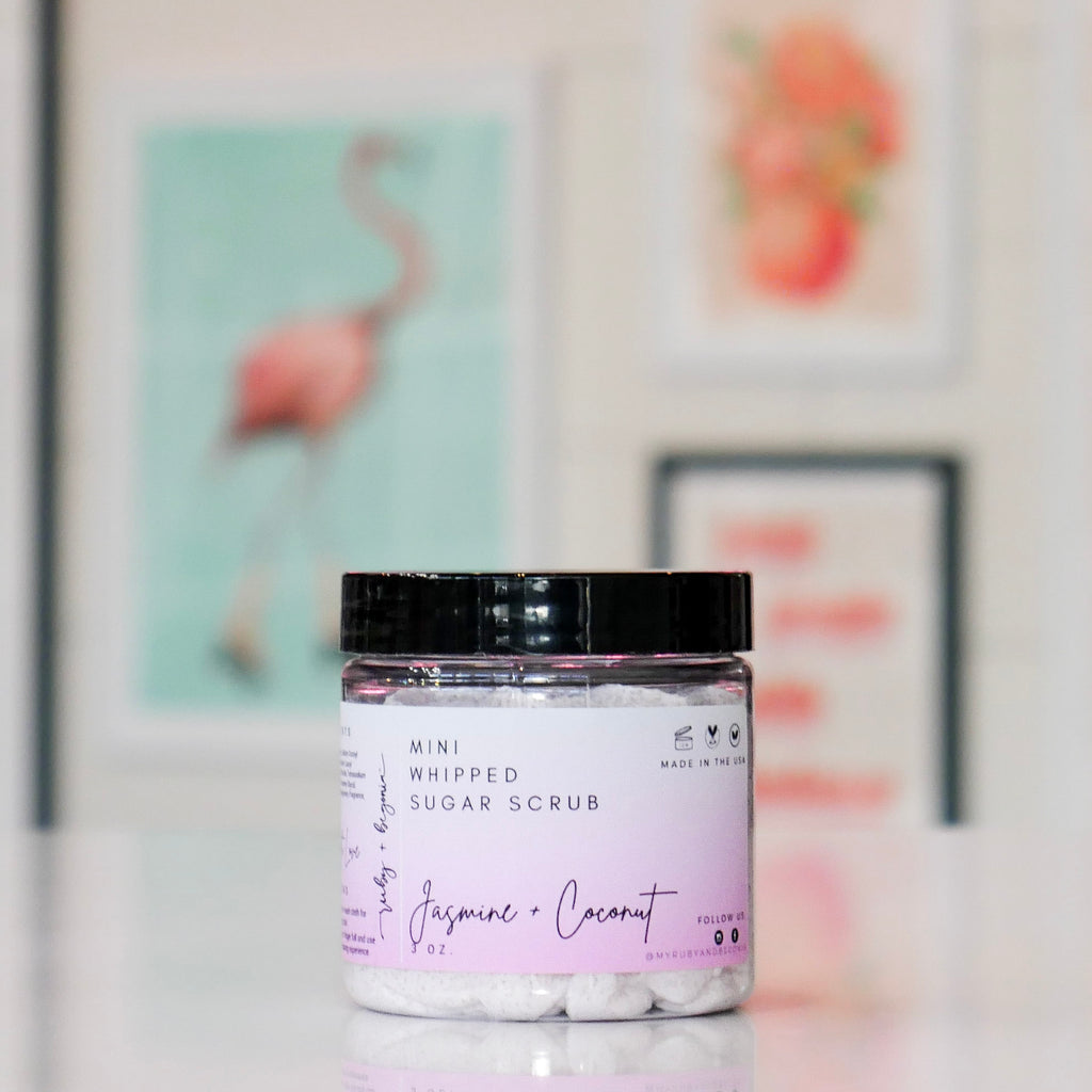 Mini Whipped Sugar Scrub – Ruby + Begonia