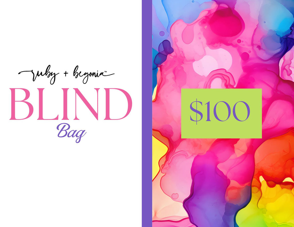 $100 Blind Bag – Ruby + Begonia