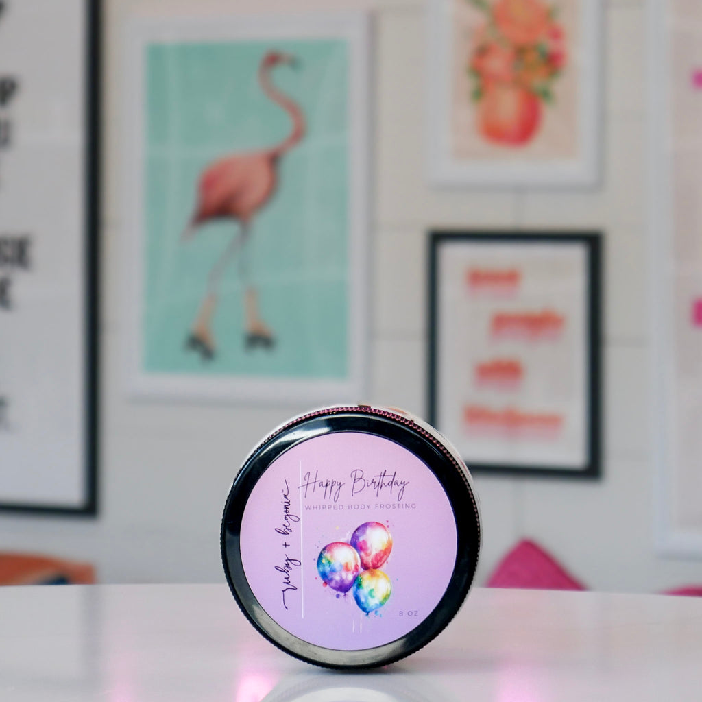 Happy Birthday Whipped Body Frosting – Ruby + Begonia