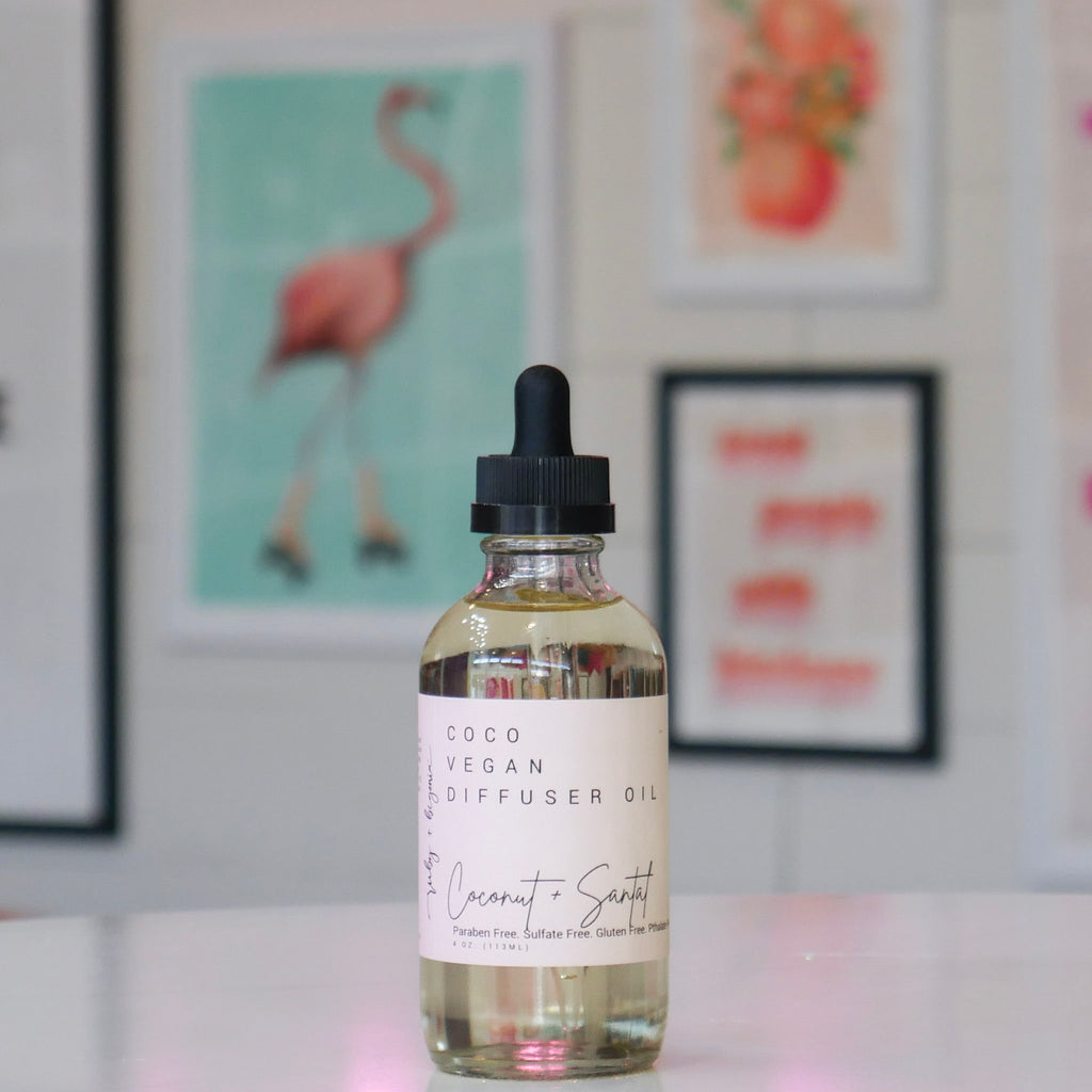 Coconut + Santal Diffuser Fragrance Oil – Ruby + Begonia