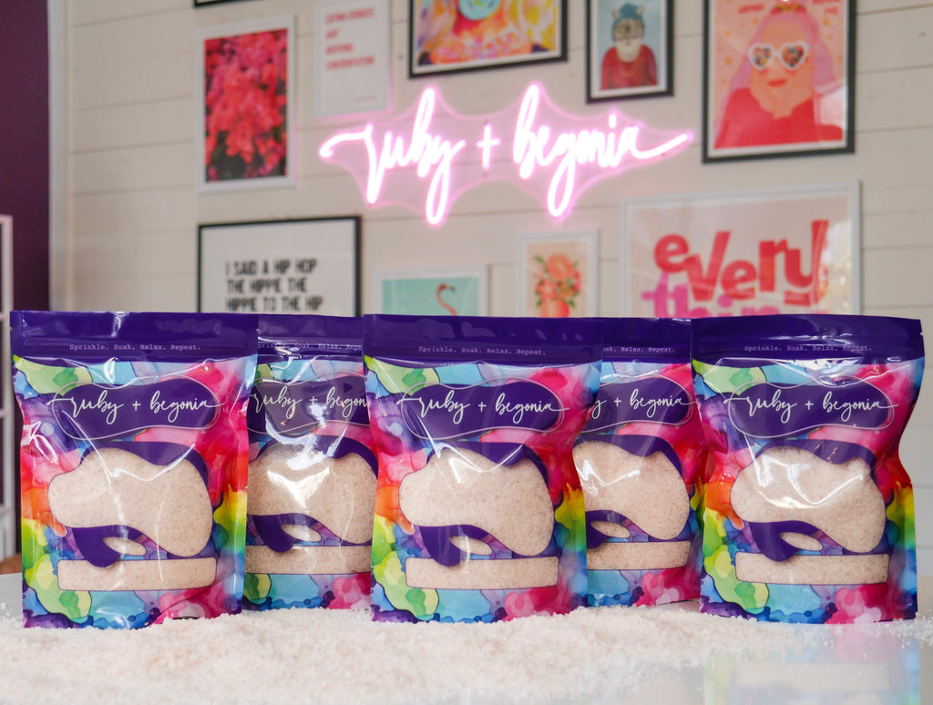 Yours Truly Luxury Bath Soak – Ruby + Begonia