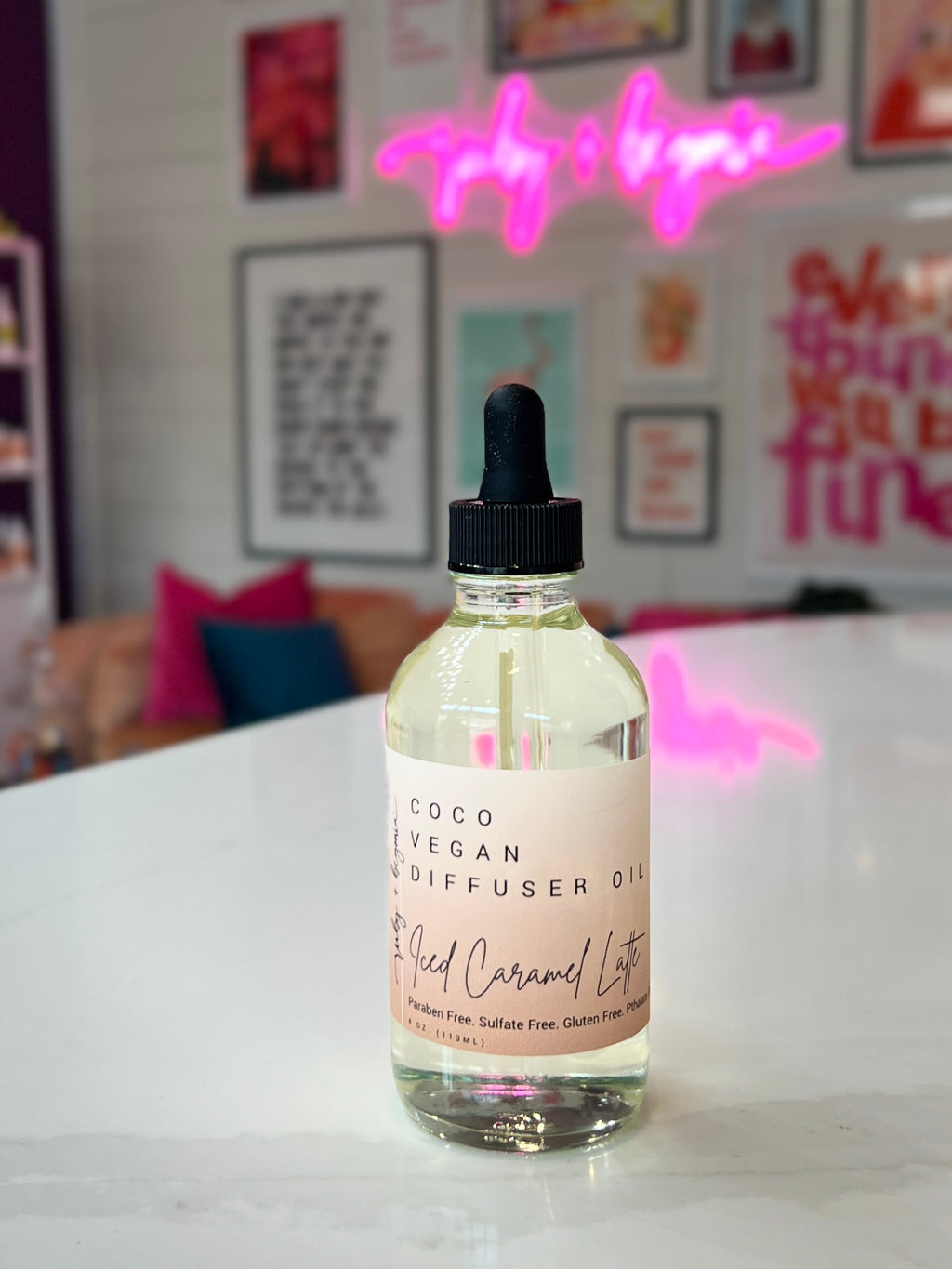 Iced Caramel Latte Diffuser Fragrance Oil – Ruby + Begonia